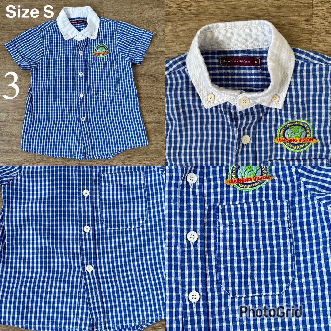 Learning Vision (LV) Boy School Uniform XS and S, Babies & Kids, Babies ...