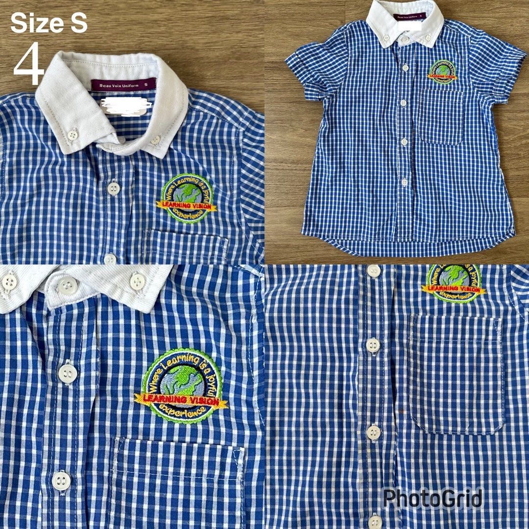 Learning Vision (LV) Boy School Uniform XS and S, Babies & Kids, Babies ...