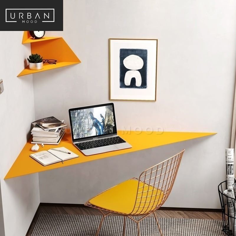 LEAUX Minimalist Floating Study Table, Furniture & Home Living ...