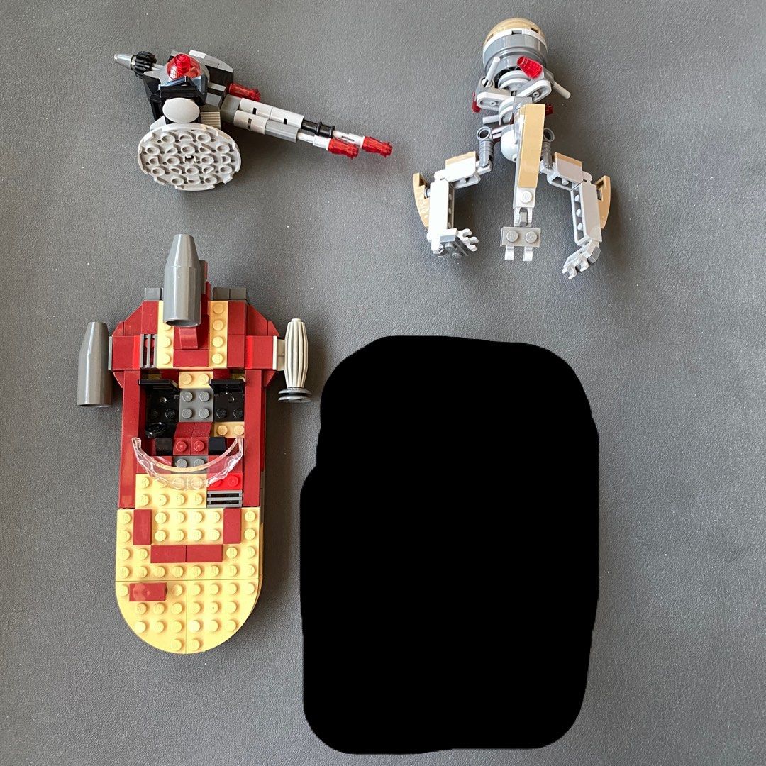 Lego Star Wars Assorted Vehicles Tri Droid Separatist Luke Land Speeder ...