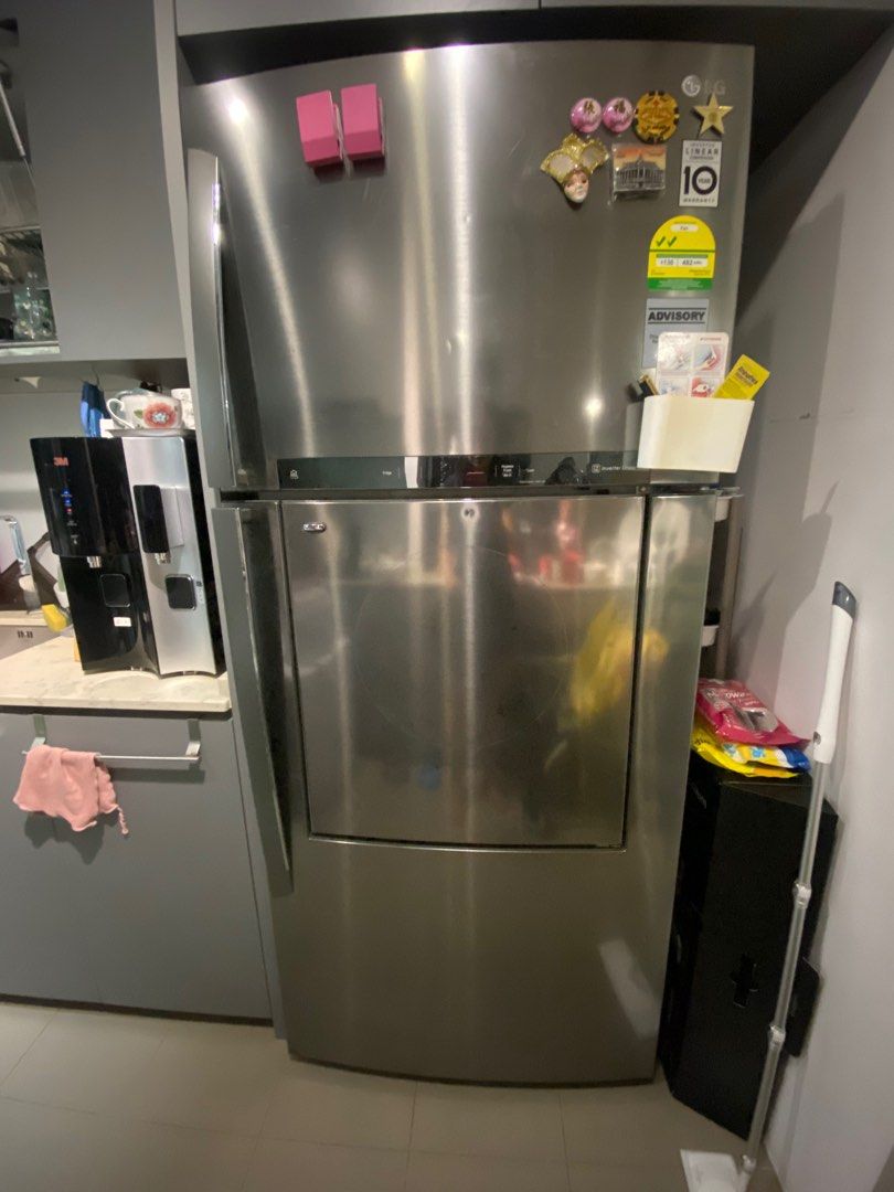 LG 512L Platinum Silver Top Freezer Refrigerator (door in door), TV ...