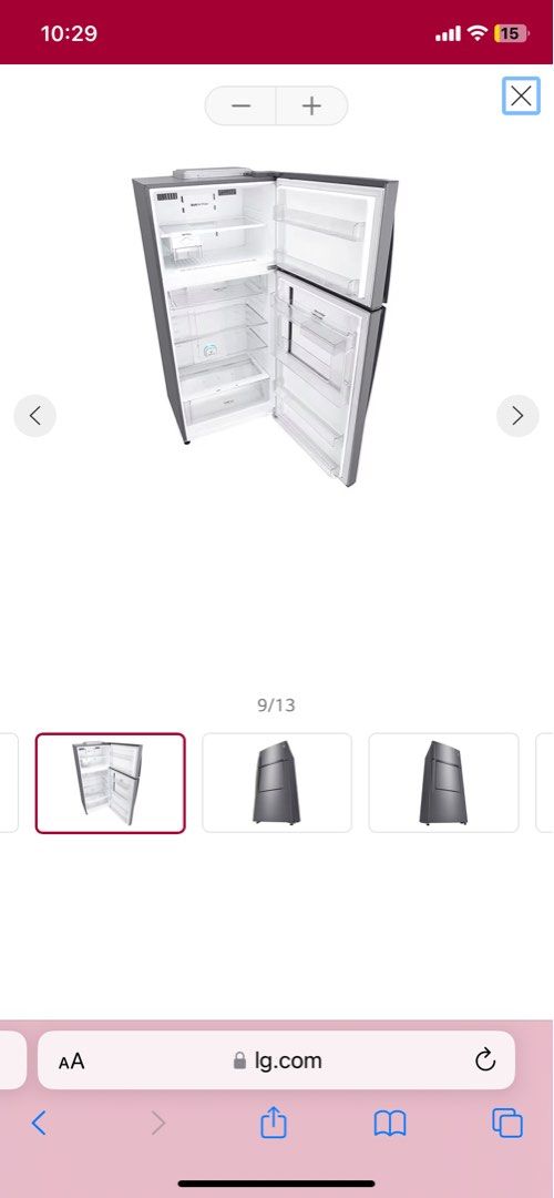 LG 512L Platinum Silver Top Freezer Refrigerator (door in door), TV & Home Appliances, Kitchen ...