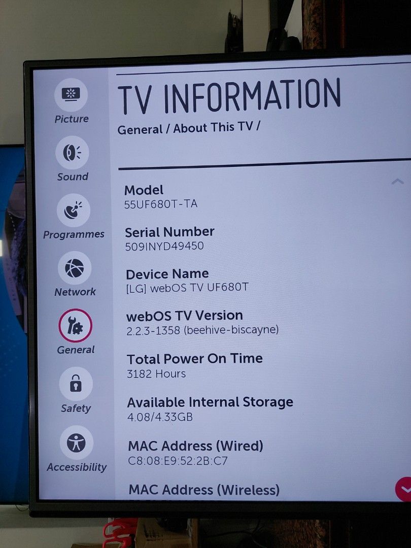 LG 55in 2016 model 4K Ultra HD Smart Digital TV - Free Delivery, TV & Home Appliances, TV ...