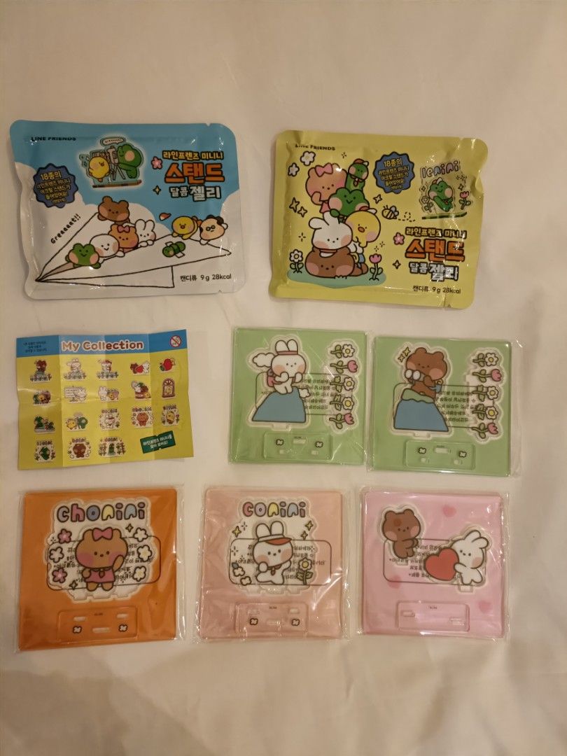 WTS/WTT Line Friends Minini Acrylic Standee Candy Sweets Blindbox ...