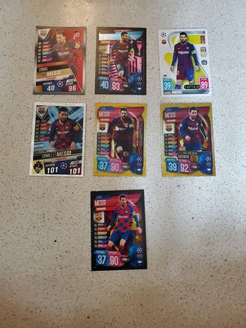 Lionel Messi Topps Match Attax Collection, Hobbies & Toys, Memorabilia ...
