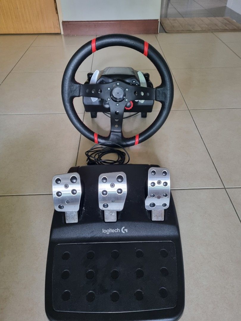 Logitech g29 with CUSTOM WHEEL, Video Gaming, Gaming Accessories, Controllers on Carousell