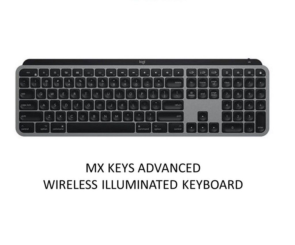 Logitech Mx Keys Wireless Illuminated Keyboard Graphite Computers Tech Parts Accessories