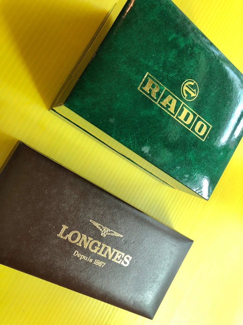 Longines & Rado watch box, Men's Fashion, Watches & Accessories ...
