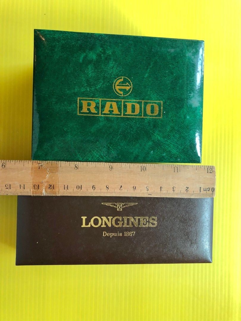 Longines & Rado watch box, Men's Fashion, Watches & Accessories ...