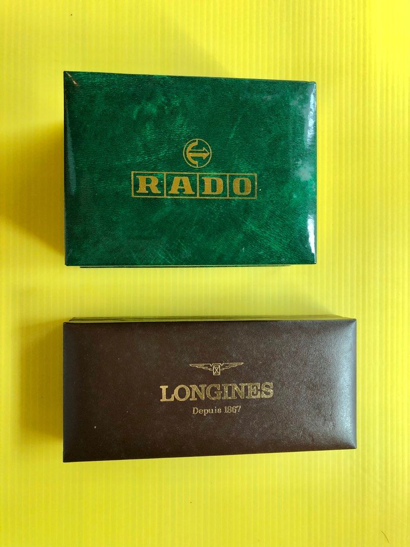 Longines & Rado watch box, Men's Fashion, Watches & Accessories ...