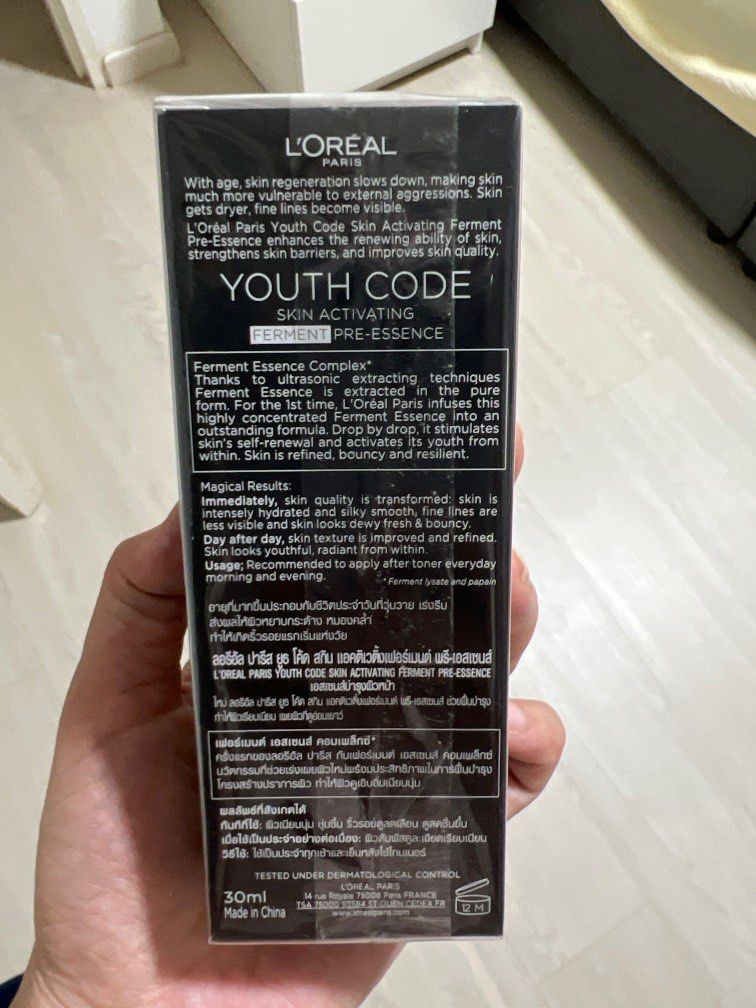 L'Oreal Paris Youth Code Ferment Pre Essence 30ml, Beauty & Personal Care, Face, Face Care on ...