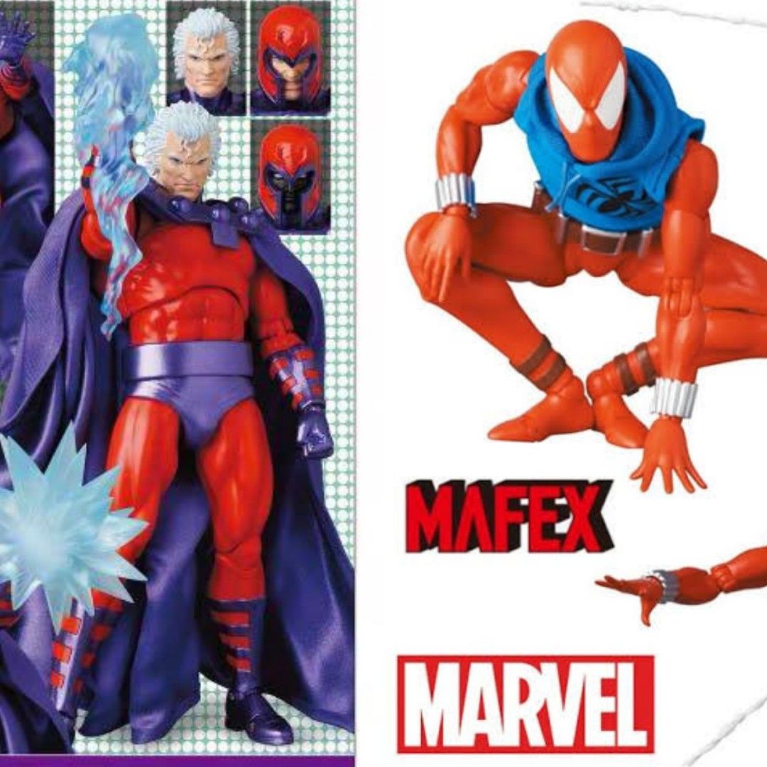 Mafex Magneto & Scarlet Spider, Hobbies & Toys, Toys & Games on Carousell