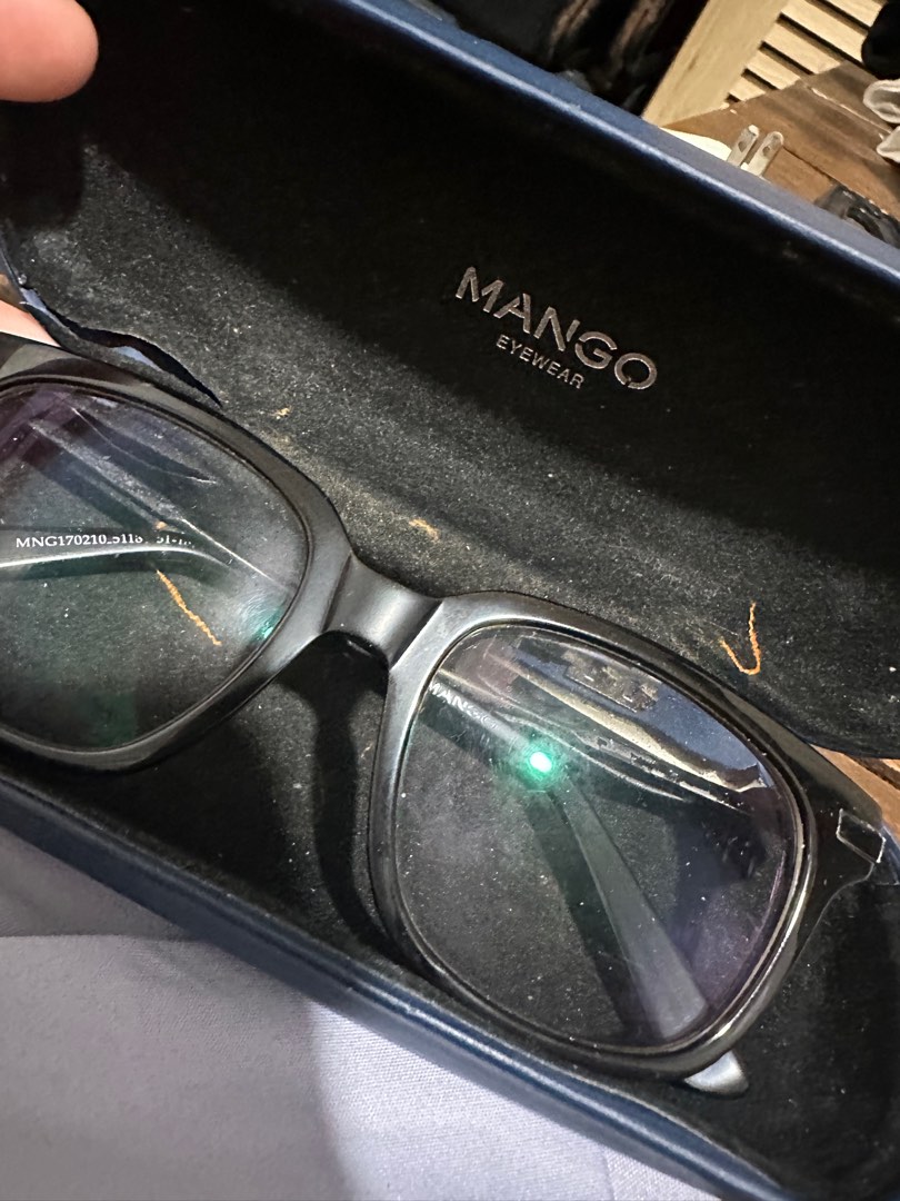 Mango eye glass frame black on Carousell