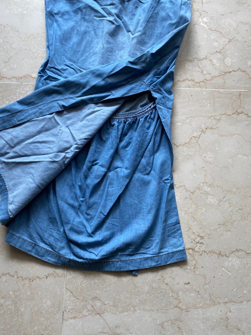 Mango Toga Dress - Denim, Women's Fashion, Dresses & Sets, Dresses on ...