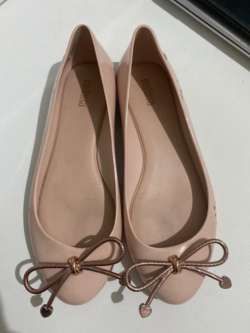 Melissa Shoes Beige, Fesyen Wanita, Sepatu di Carousell