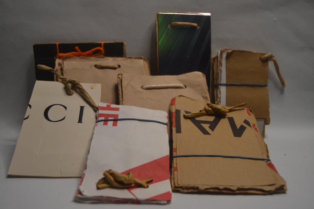 Memo Notepads mini notebooks Assorted recycled stationary (Khaki Kraft ...