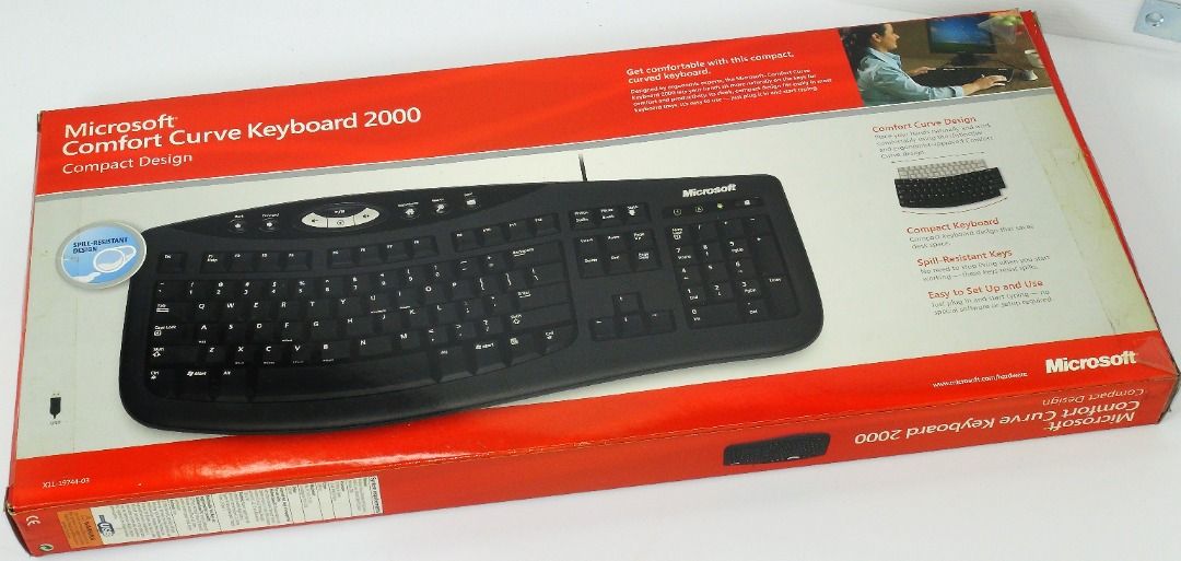MICROSOFT Comfort Curve Keyboard 2000, Computers & Tech, Parts ...