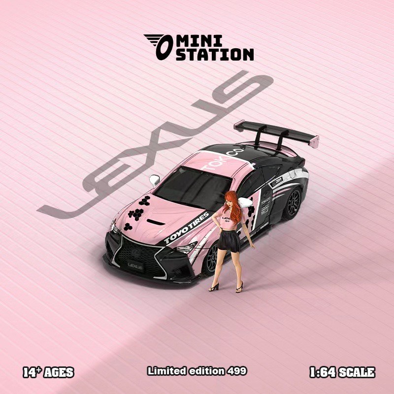 Mini Station 1/64 Lexus JDM Pink / Mini GT Inno64 Tarmac Works ...