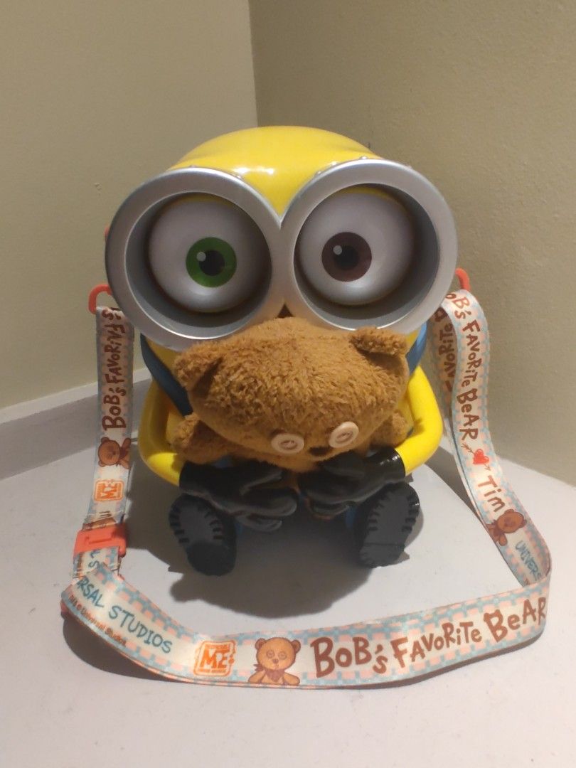 Minion Bob Bear Tim Popcorn Bucket USJ (Rare), Hobbies & Toys, Toys ...