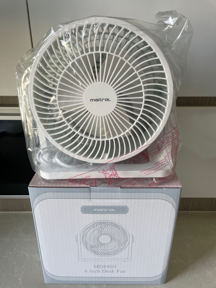 Mistral 6 inch desk fan, Furniture & Home Living, Lighting & Fans, Fans ...