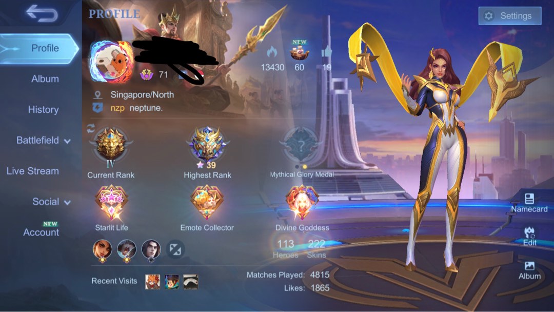 Mlbb esme hero skin and lunox legend. (WTS/WTT), Video Gaming, Video ...