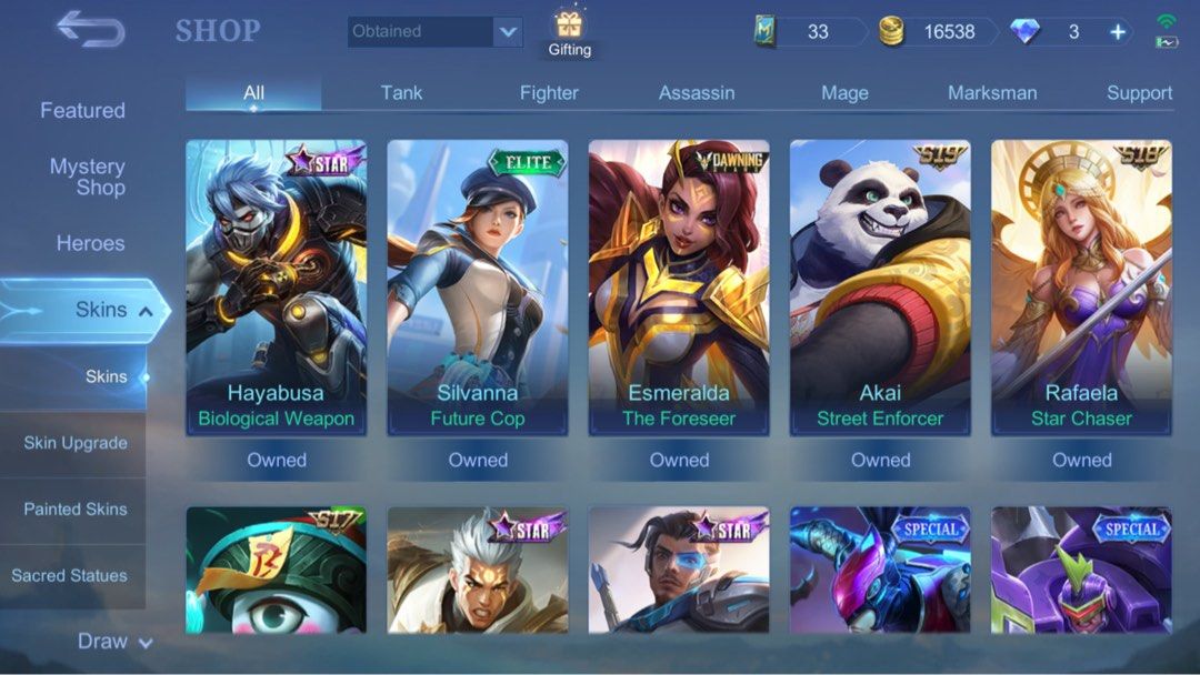 Mlbb esme hero skin and lunox legend. (WTS/WTT), Video Gaming, Video ...