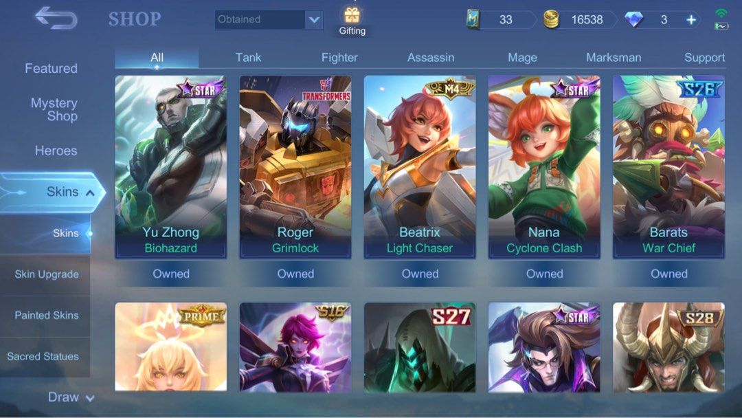 Mlbb esme hero skin and lunox legend. (WTS/WTT), Video Gaming, Video ...