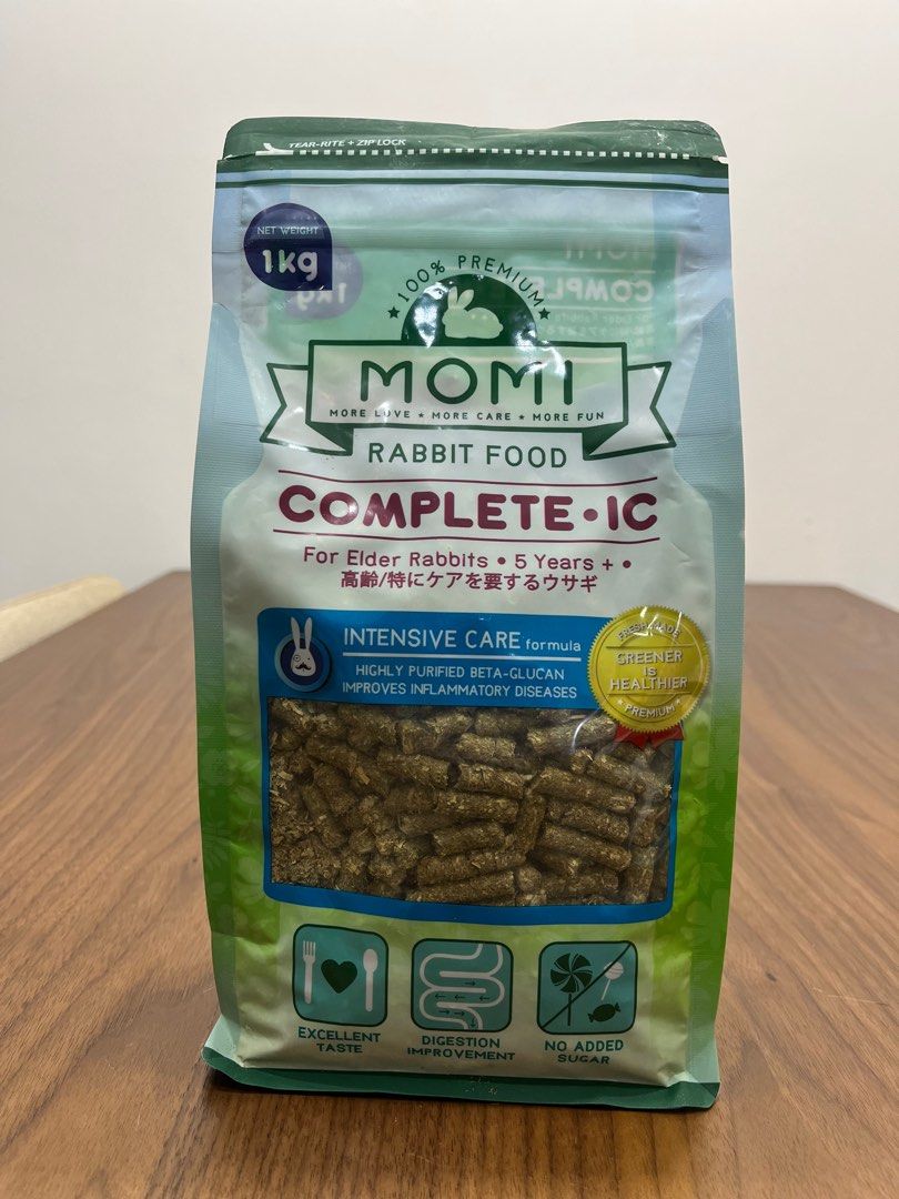 Momi Complete IC Rabbit Food (5+ years), Pet Supplies, Pet Food on ...