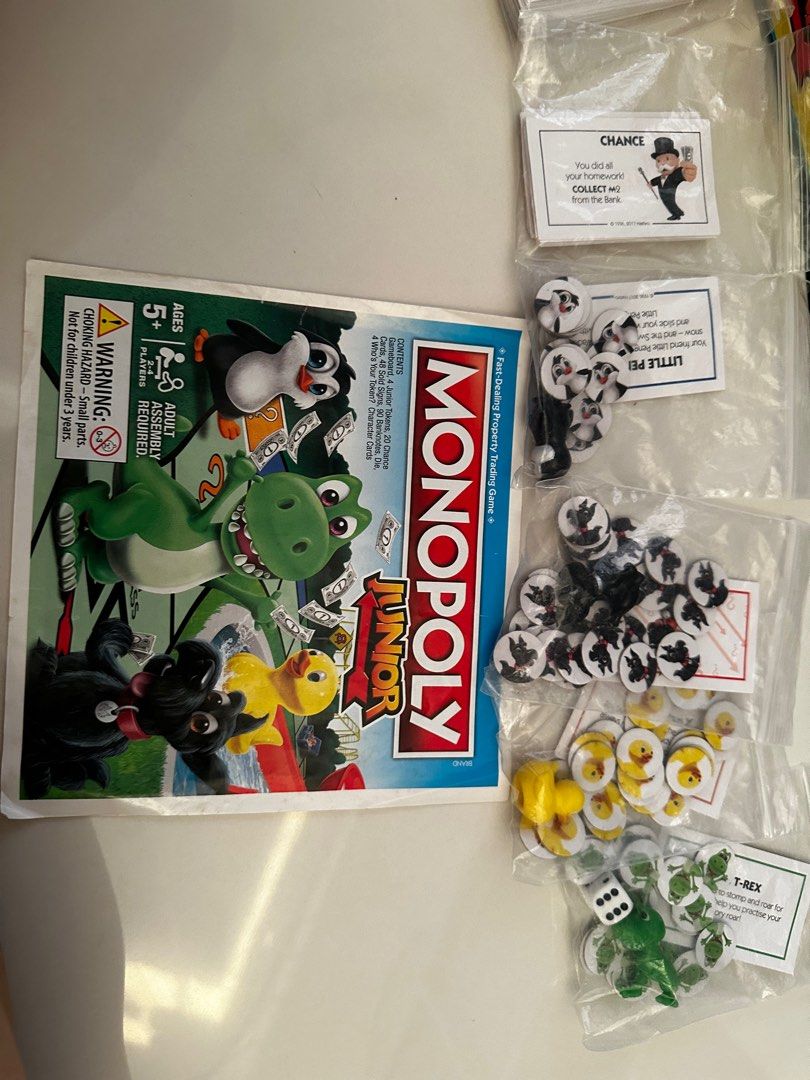 Monopoly Junior Board Game, Hobbies & Toys, Toys & Games on Carousell