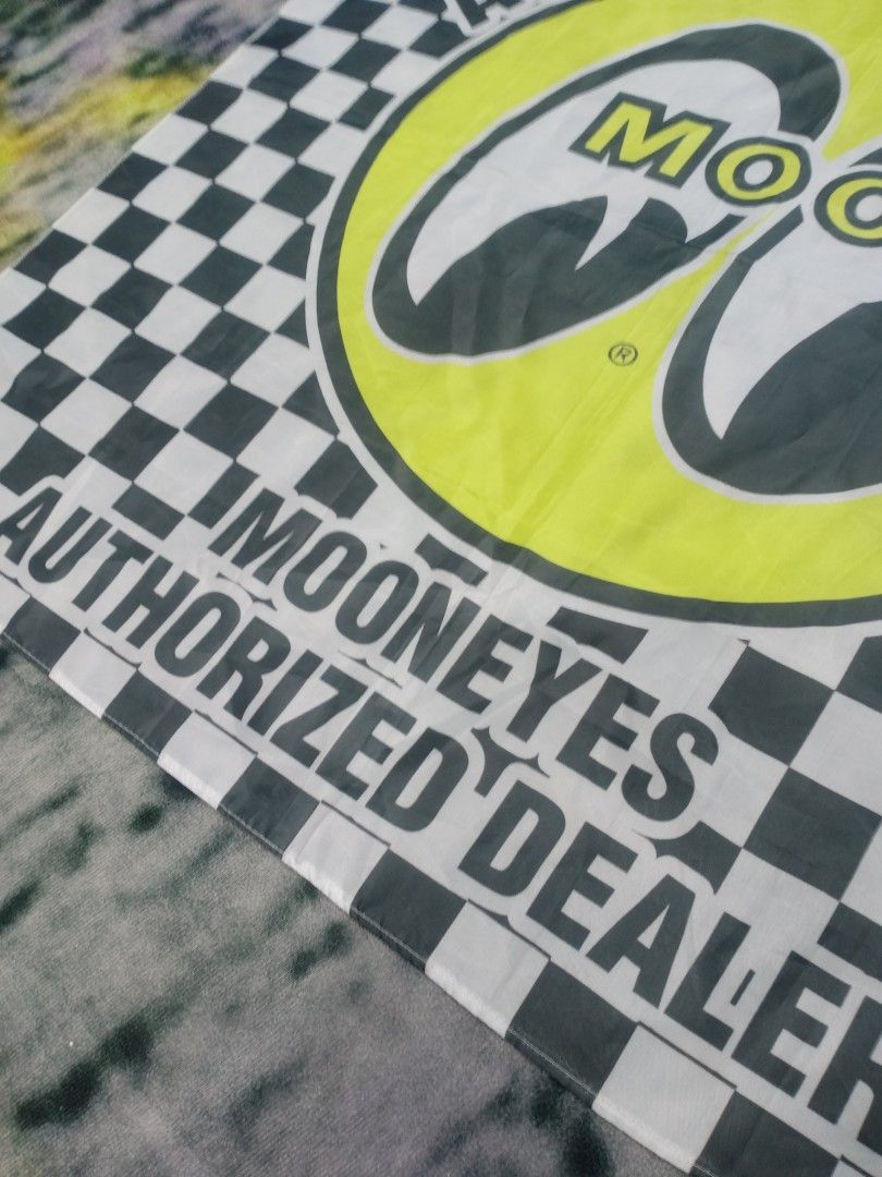 Mooneyes authorized dealer flag bendera, Hobbies & Toys, Collectibles ...
