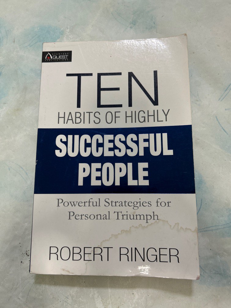 Motivation book; Ten habits of highly successful people; Robert Ringer ...