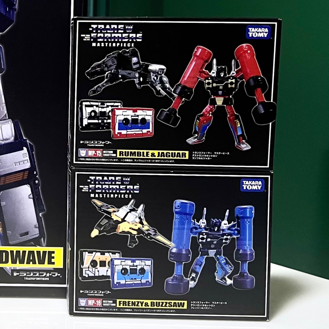 Transfomers Masterpiece cassettes - MP-15 Rumble & Jaguar, MP-16 Frenzy ...