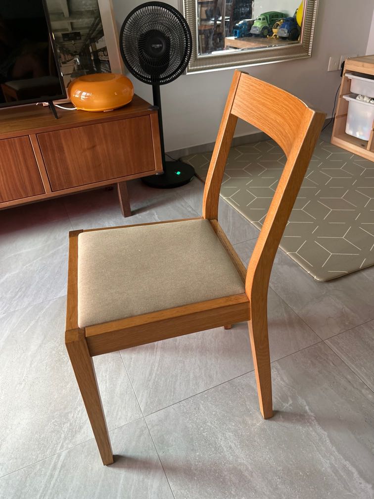 Muji solid oak chair, Furniture & Home Living, Furniture, Chairs on ...