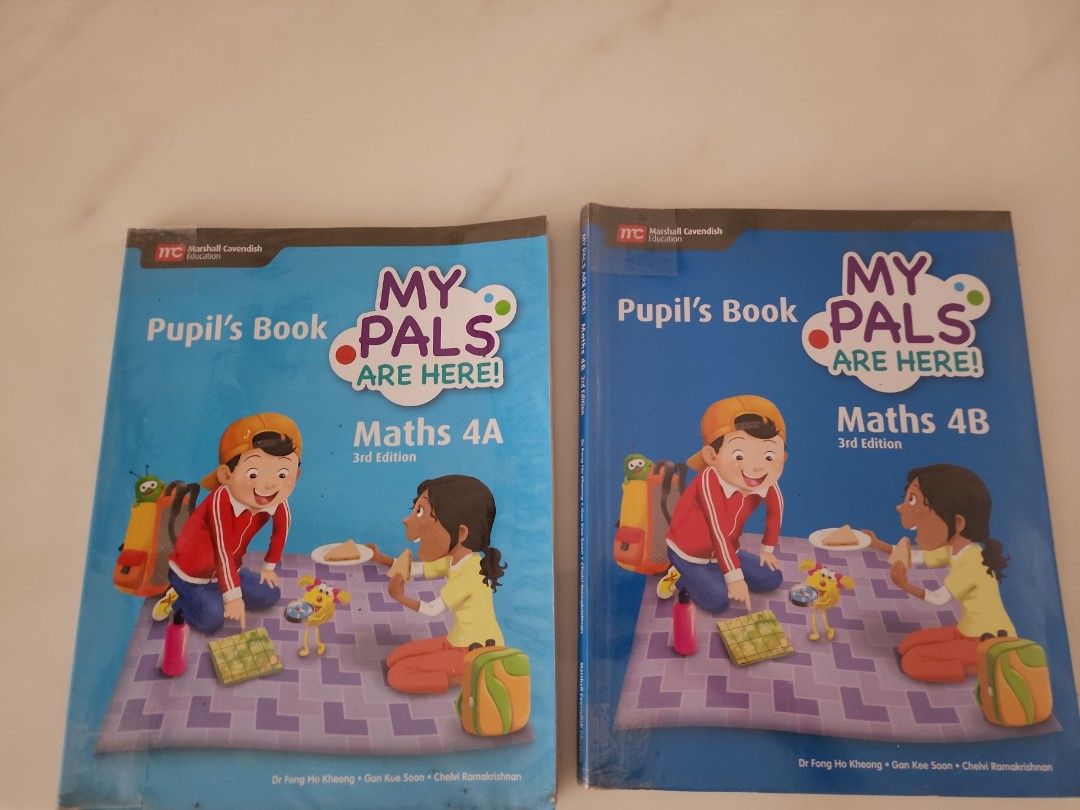 My Pals are Here Math Mathematics P4 4A 4B Textbook Pupil's book 3rd ...