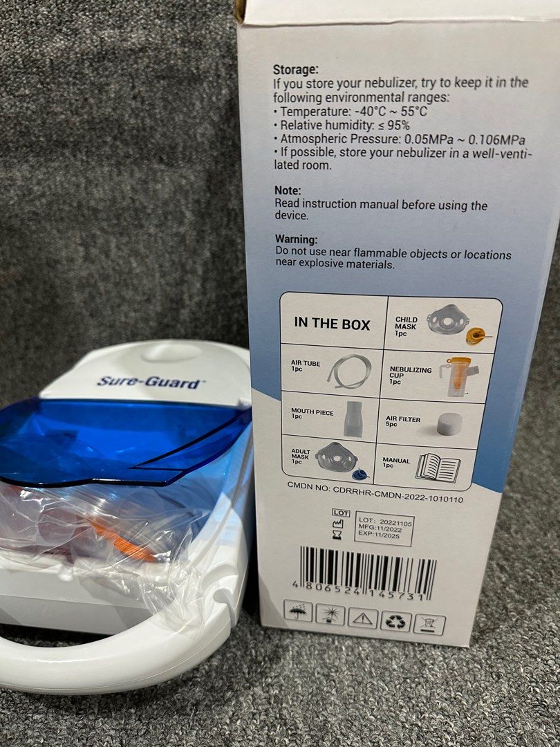 Nebulizer machine sureguard, Health & Nutrition, Medical Supplies ...