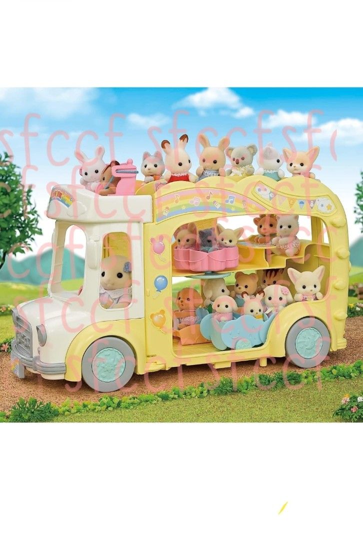 *New release* Sylvanian families Calico critters bus convertible ...