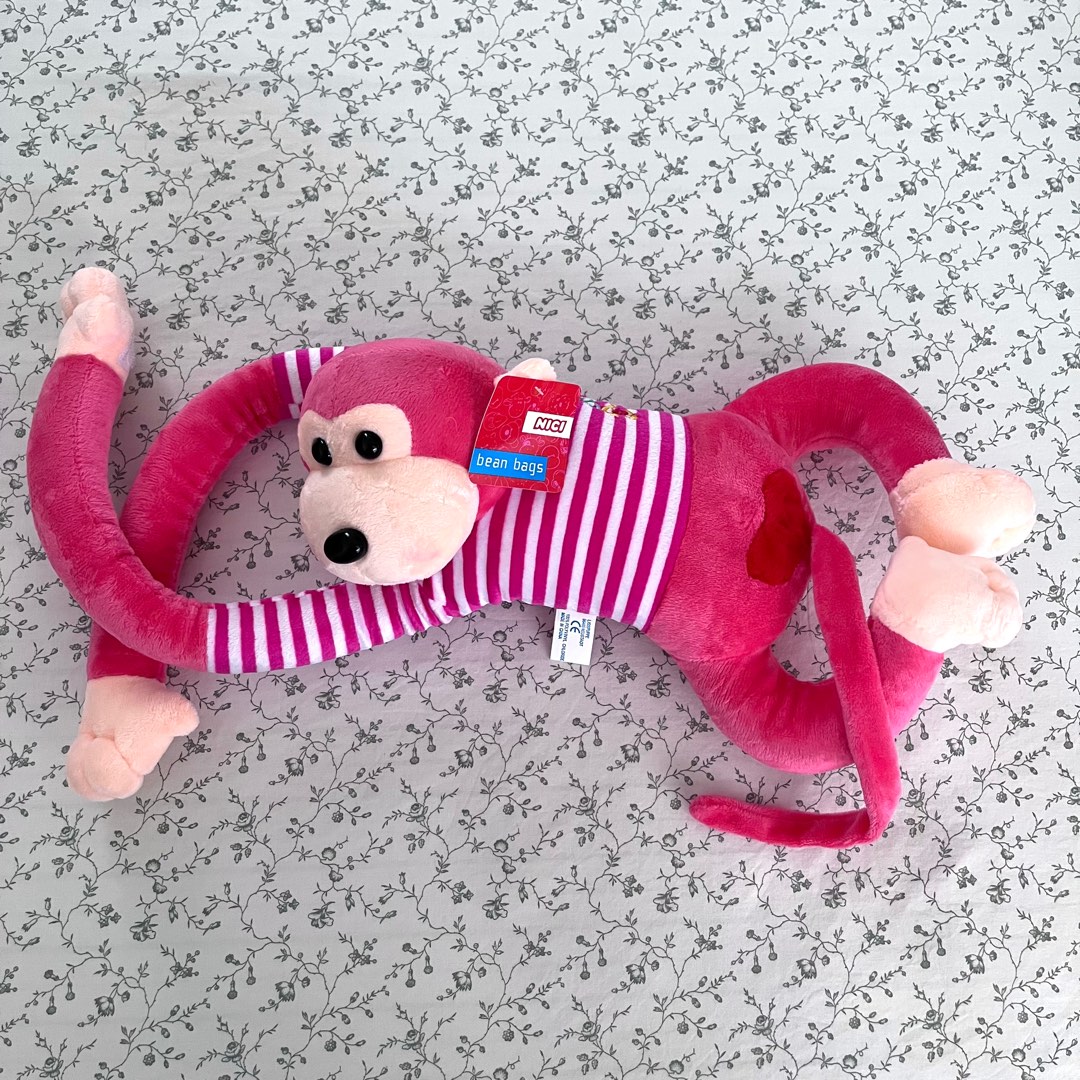 NICI Bean Bag Monkey Soft Plush, Hobbies & Toys, Toys & Games on Carousell