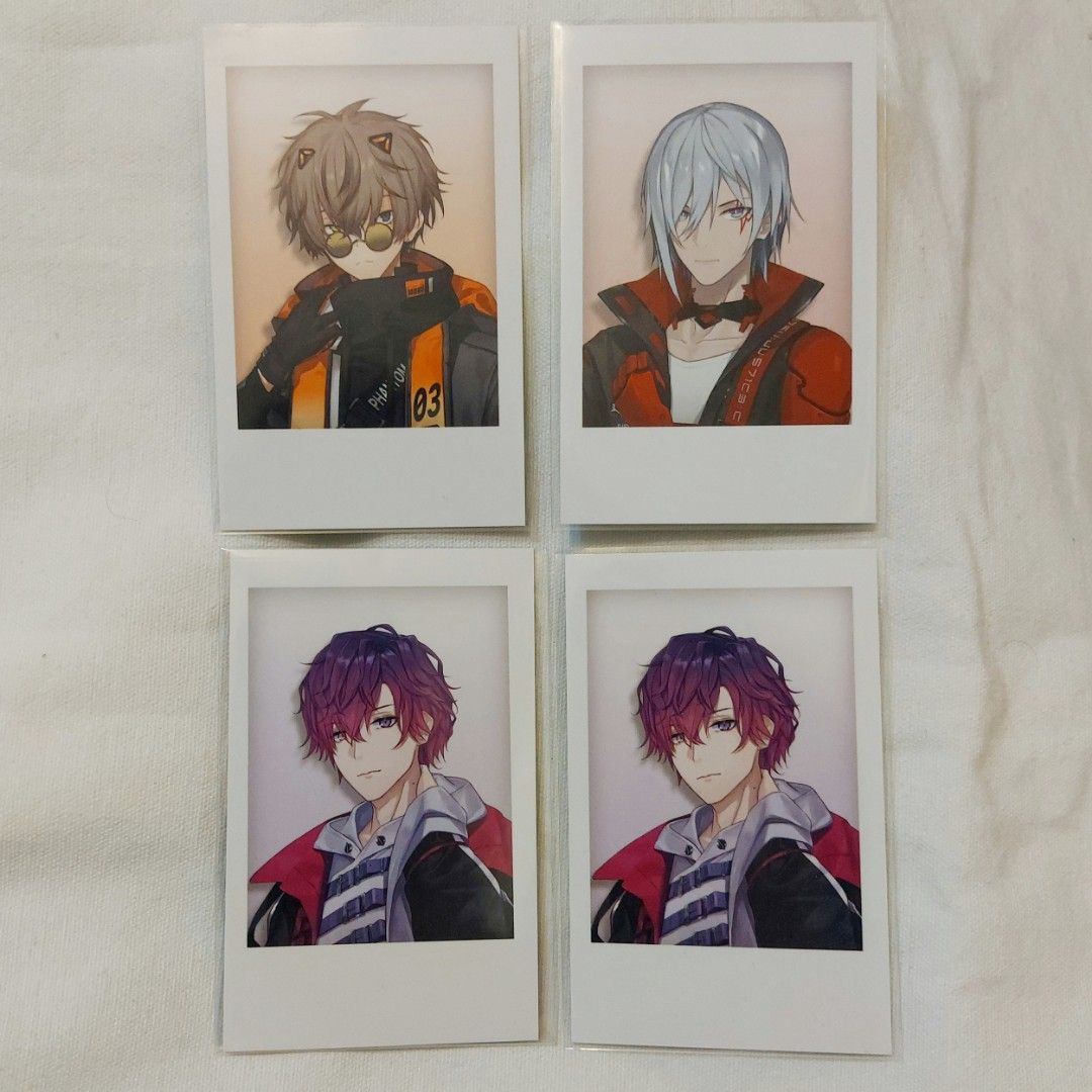 nijisanji en 彩虹社 Noctyx Fulgur Uki Alban 出道 拍立得, 興趣及遊戲, 收藏品及紀念品, 日本明星 - Carousell