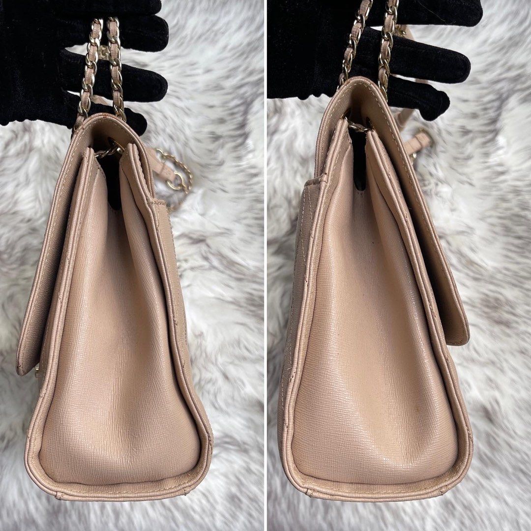 Nina Ricci Flap Beige Chain Two Way Shoulder Bag Crossbody, Women's ...