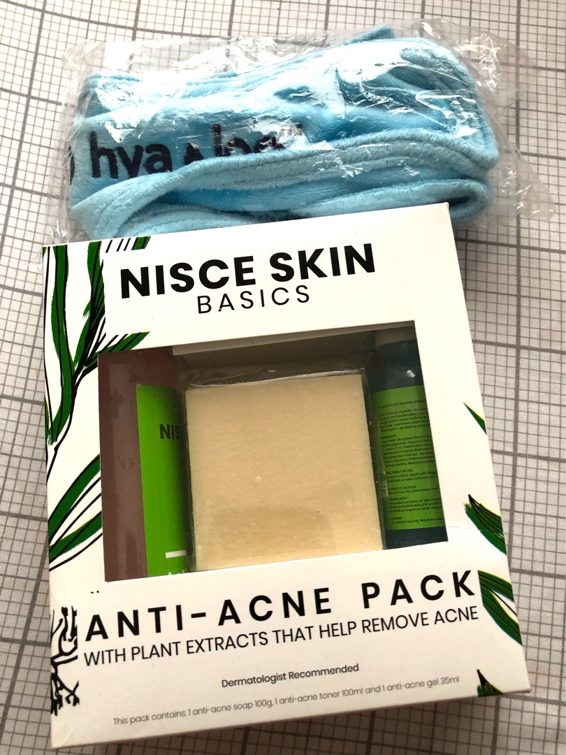 Nisce Skin Anti Acne Pack + headband on Carousell