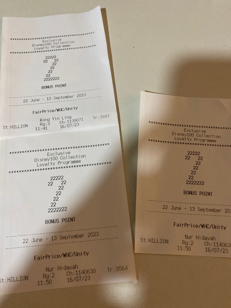 NTUC Bonus Points disney100 collection loyalty programme, Tickets ...