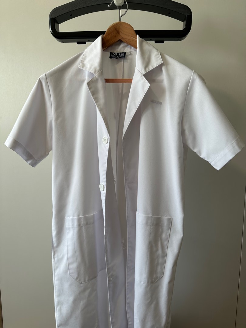 NUS Laboratory Coat (Short Sleeve), Health & Nutrition, Medical ...