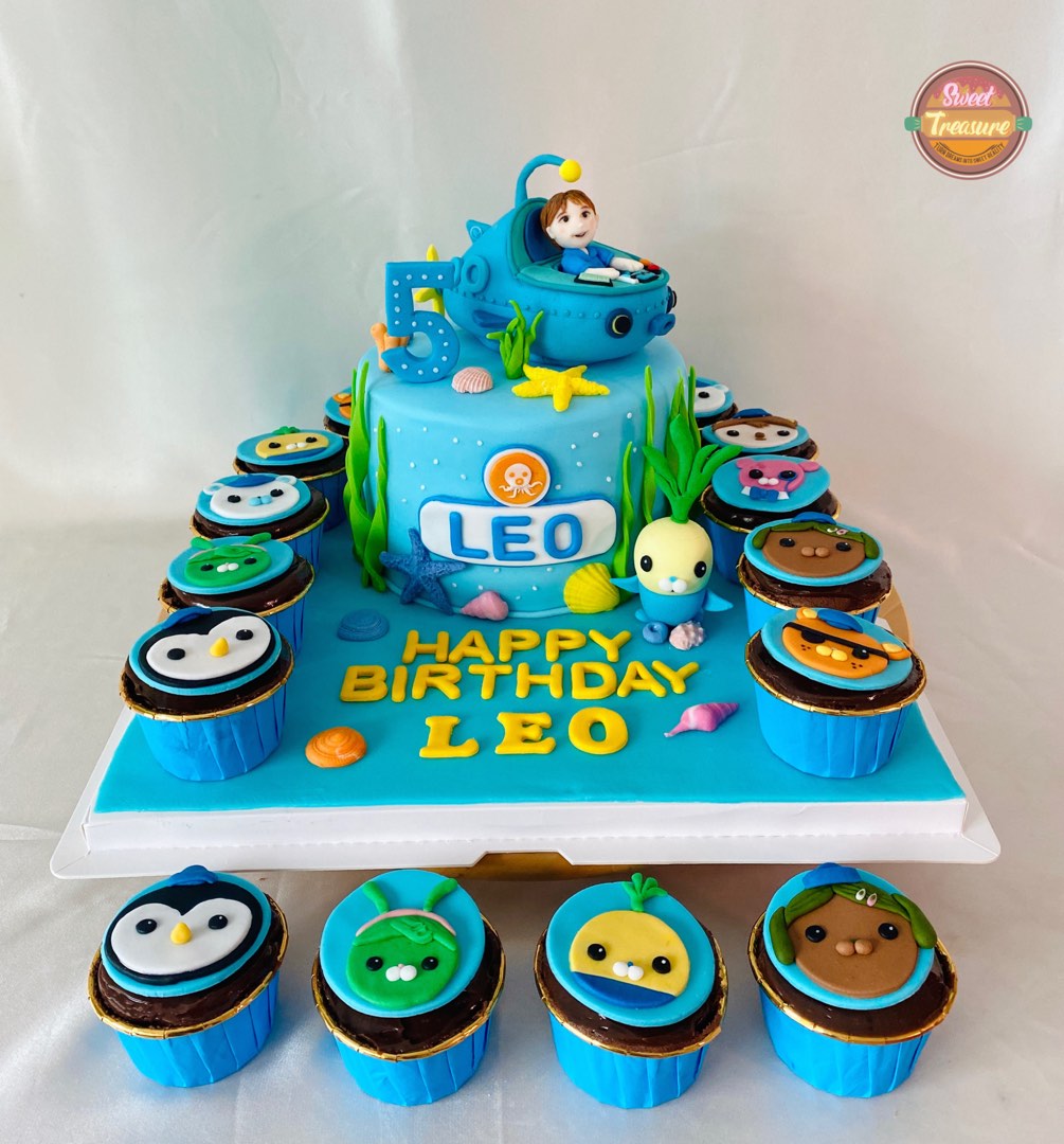 Octonauts theme fondant cake / cupcakes, Food & Drinks, Homemade Bakes ...