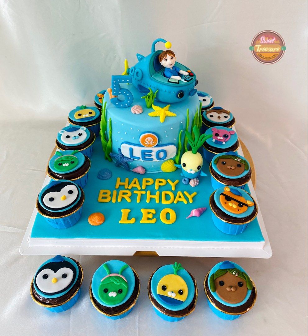 Octonauts theme fondant cake / cupcakes, Food & Drinks, Homemade Bakes ...