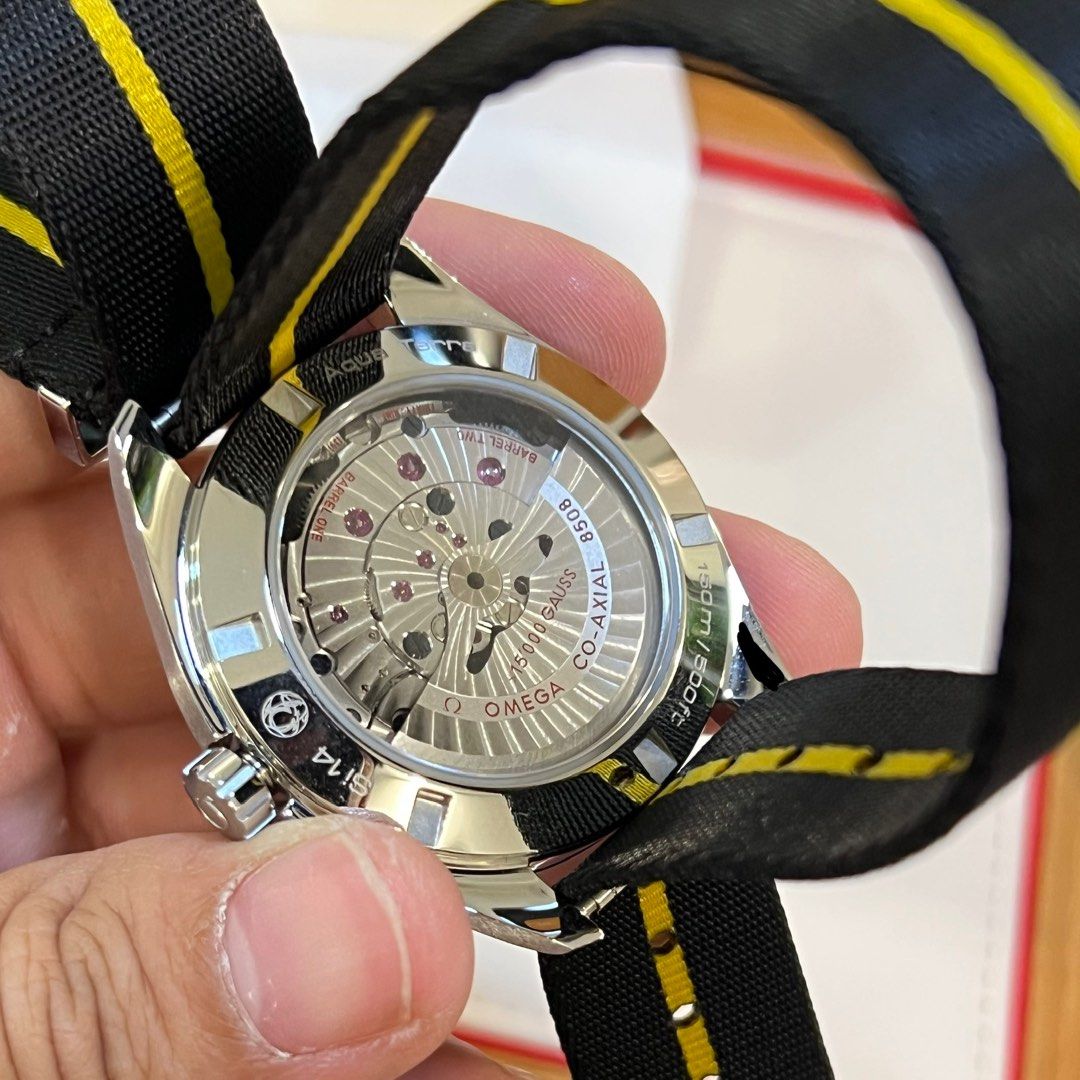 Omega Aqua terra bumble bee, Luxury, Watches on Carousell