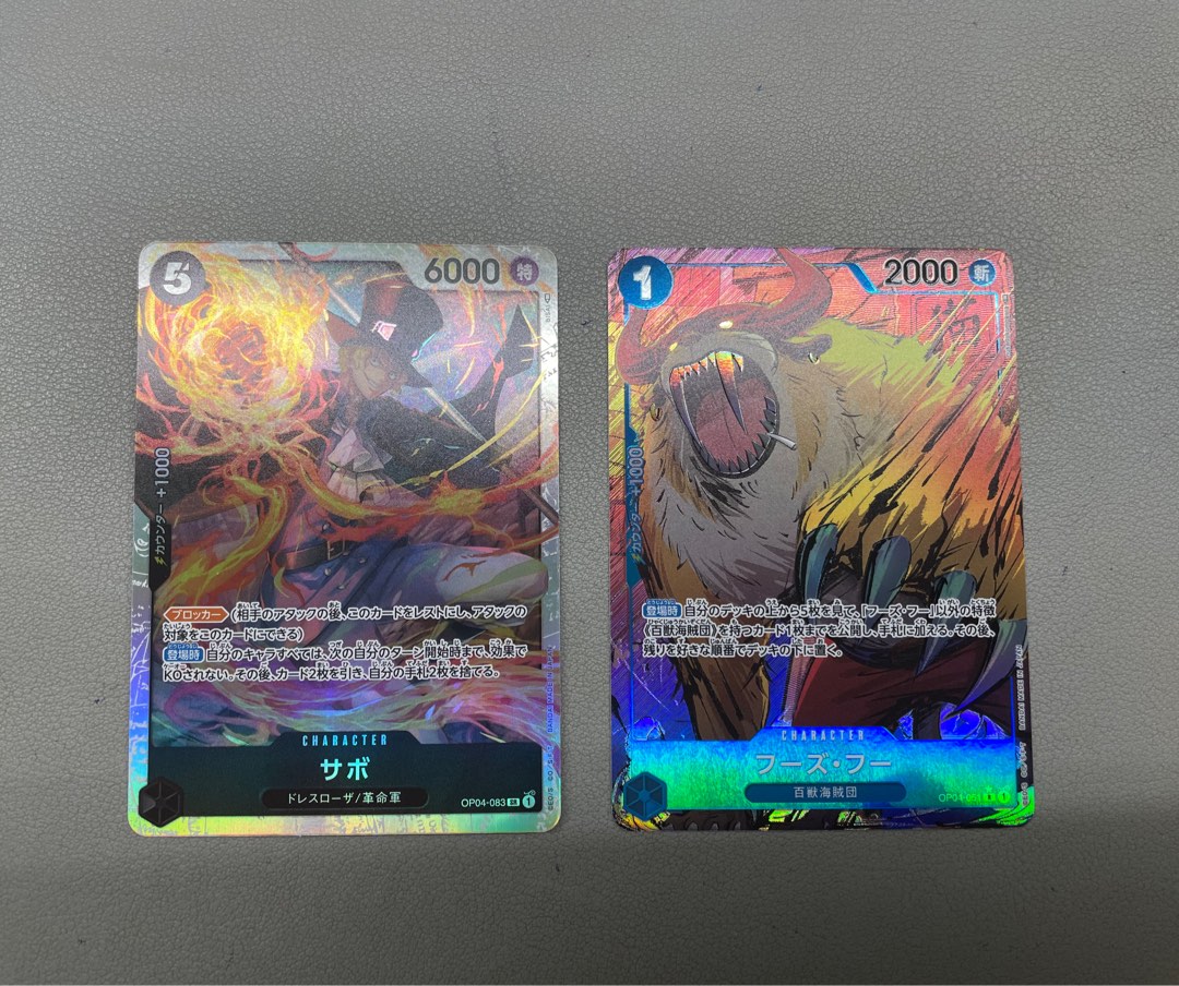 One Piece TCG cards Parallel Rare P-R Op04 051, Hobbies & Toys, Toys & Games on Carousell