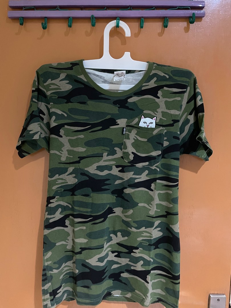 Original ripndip camo nermal, Fesyen Pria, Pakaian , Atasan di Carousell