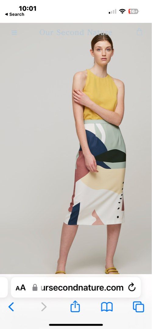 Osn road map midi skirt L, Women's Fashion, Bottoms, Skirts on Carousell