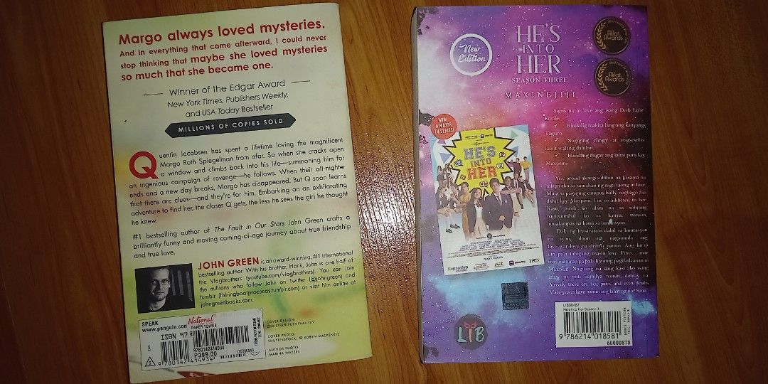 Paper Towns & He's into Her book BUNDLE on Carousell