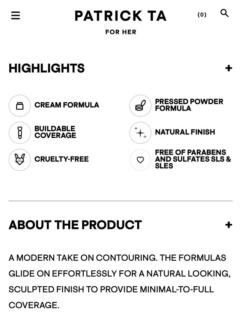 Patrick Ta Creme Contour and Powder Bronzer Duo (She’s Sculpted), Beauty & Personal Care, Face ...